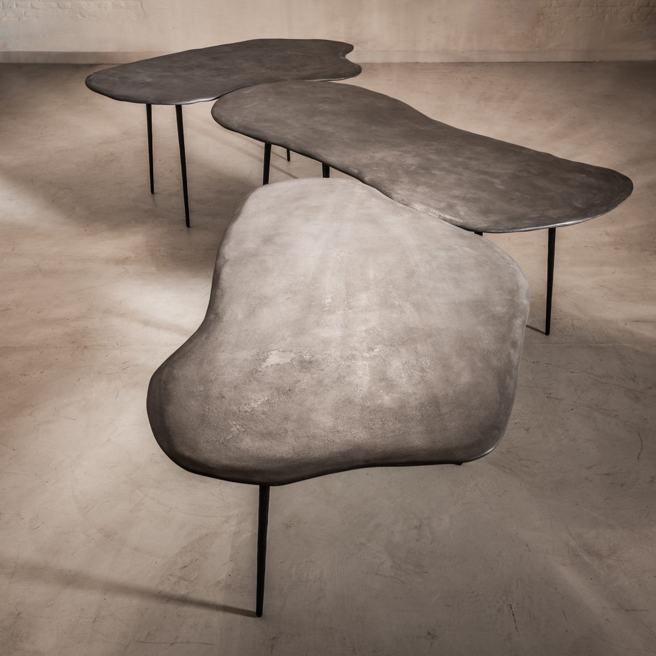 Studio Emblématique - Organic stone shaped table, design furniture